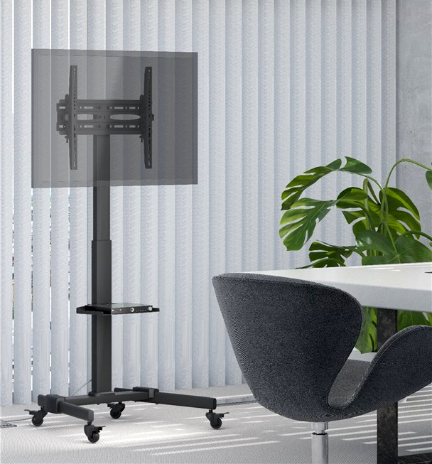→ TV Stander med hjul og hylde til 37"-70" fjernsyn | Fri Fragt