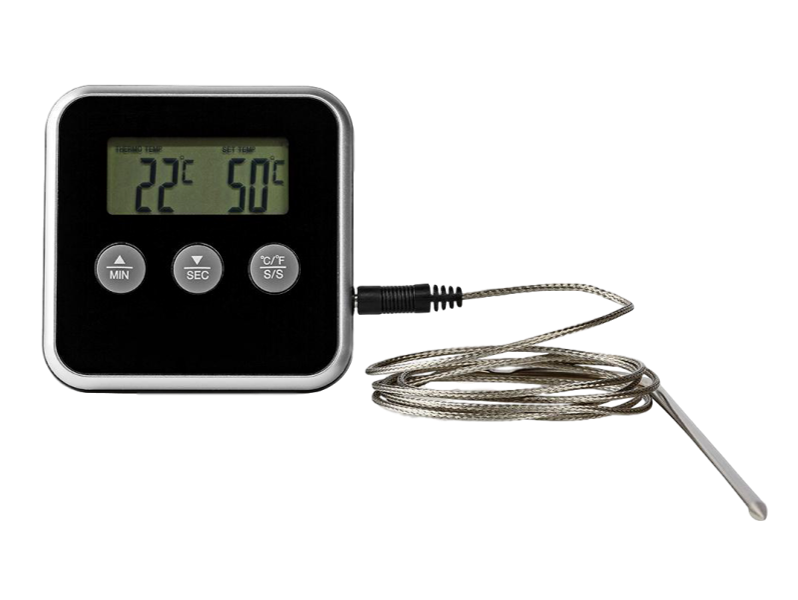 Stegetermometer til grill eller ovn - Trådløs & digital