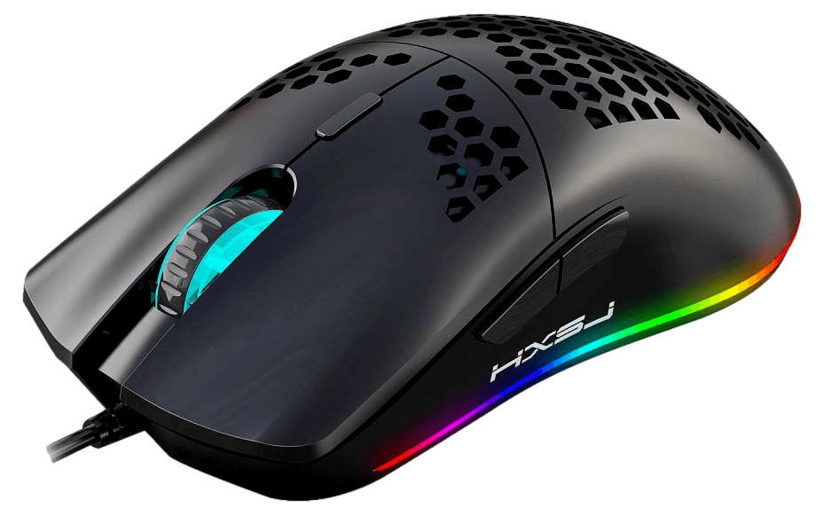 → Ultra Light Gamer Mus m. RGB/LED Lys | Dag-til-Dag Levering