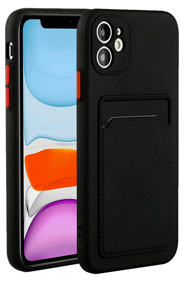 → Cover med Kortholder til iPhone 12 Mini - Fri Fragt